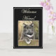 Welcome home cat greeting card | Zazzle