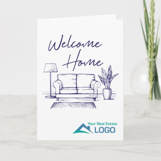 Welcome Home Custom Real Estate Card | Zazzle.com