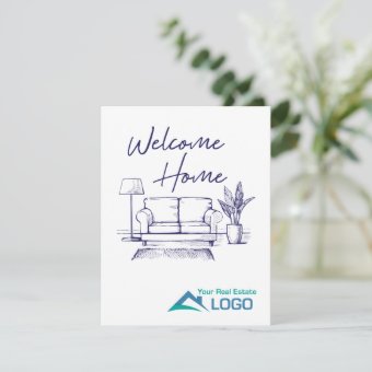 Welcome Home Custom Real Estate Card | Zazzle
