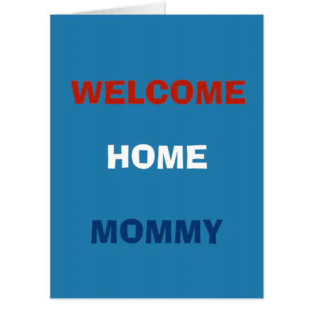 Welcome Home Deployment Giant Card | Zazzle