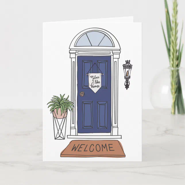 Welcome Home Door Custom Real Estate Card | Zazzle