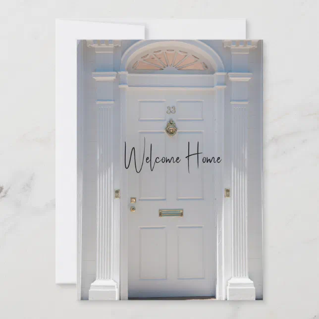 Welcome Home Flat Greeting Card | Zazzle