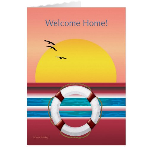 Welcome Home - From Cruise Greeting Card | Zazzle