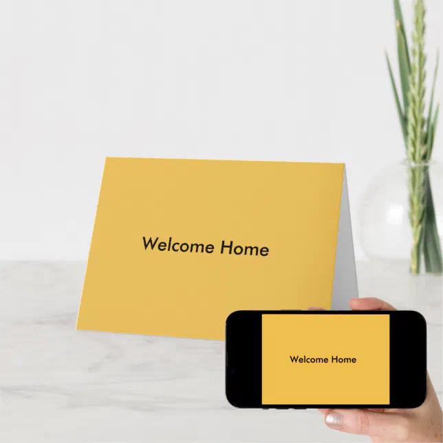 Welcome Home Greeting Card | Zazzle