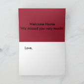 Welcome Home Greeting Card | Zazzle