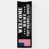 Welcome Home Military Banner with USA Flag | Zazzle