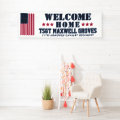 Welcome Home Military Banner with USA Flag | Zazzle