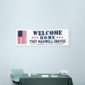 Welcome Home Military Banner with USA Flag | Zazzle