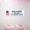 Welcome Home Military Banner with USA Flag | Zazzle