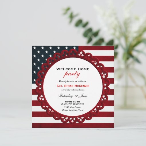 Welcome Home Military Party Invitation | Zazzle
