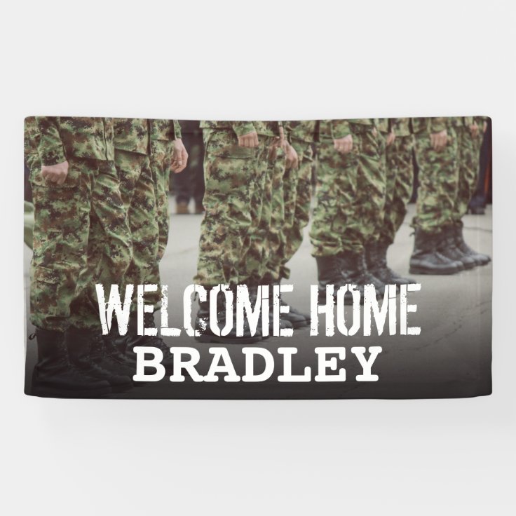 Welcome Home | Military Soldier Banner | Zazzle