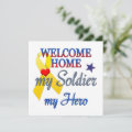 Welcome Home My Soldier My Hero Invitation | Zazzle