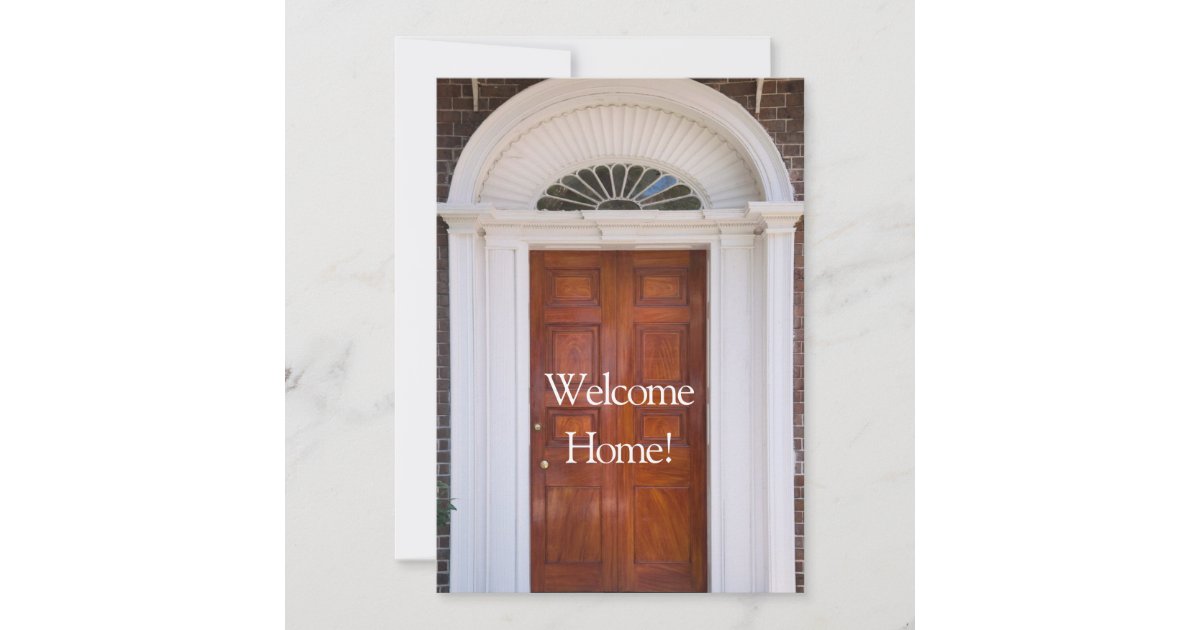 "Welcome Home" New Home Greeting Card | Zazzle
