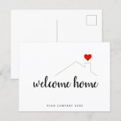 Welcome Home New Homeowner Realty Postcard | Zazzle