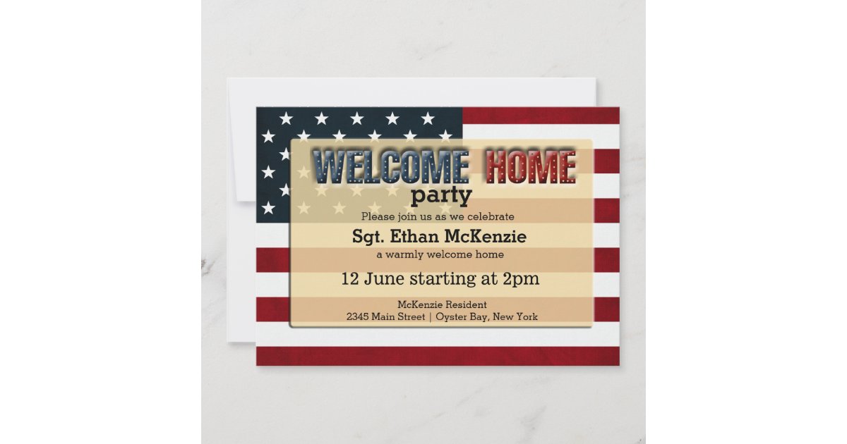Welcome Home party Invitation | Zazzle