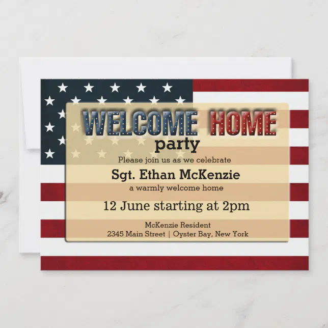 Welcome Home party Invitation | Zazzle