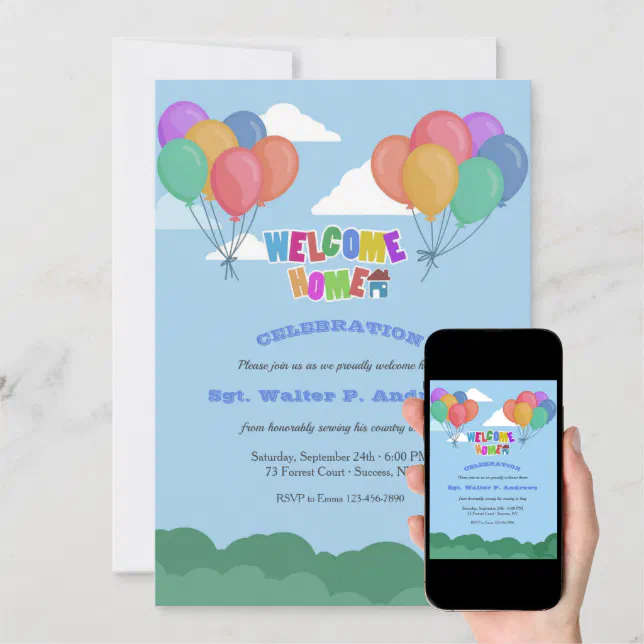 Welcome Home Party Invitation | Zazzle