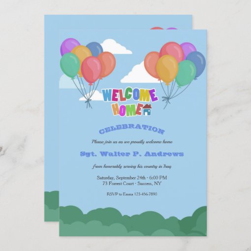 Welcome Home Party Invitation | Zazzle