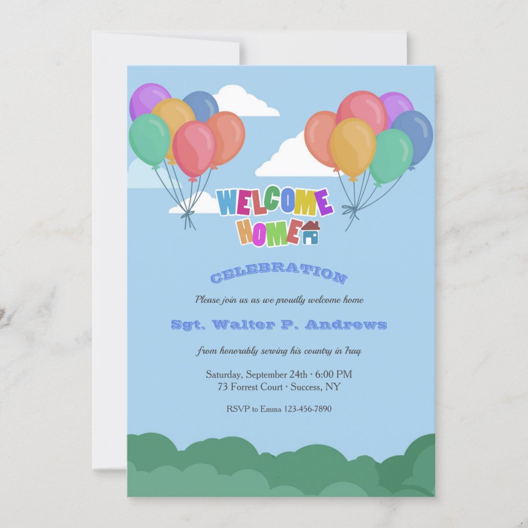 Welcome Home Party Invitation | Zazzle