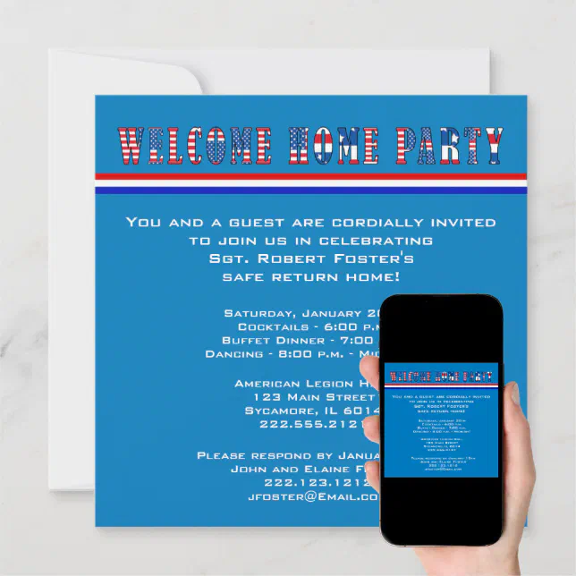 Welcome Home Party Invite | Zazzle