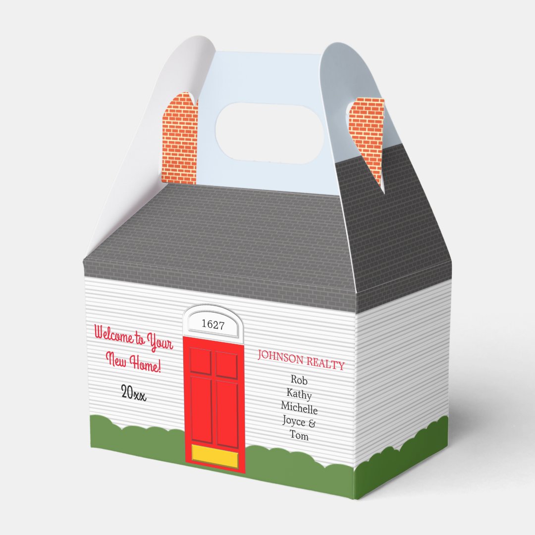 Welcome Home Personalized Housewarming Treat Box | Zazzle