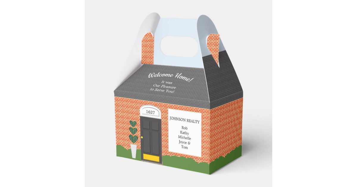 Welcome Home Personalized Realtor Gift Box | Zazzle