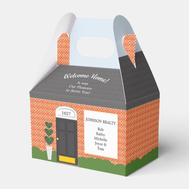 Welcome Home Personalized Realtor Gift Box | Zazzle
