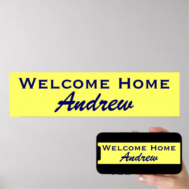 Welcome Home Poster | Zazzle