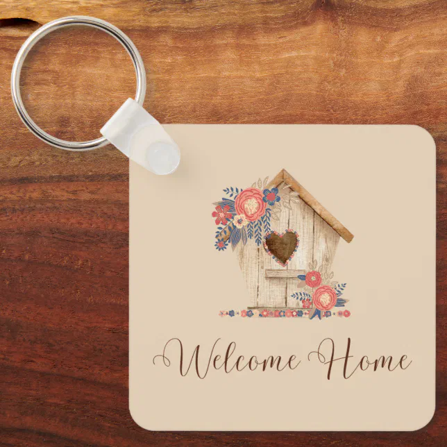 Welcome Home Realtor Congratulations Keychain | Zazzle