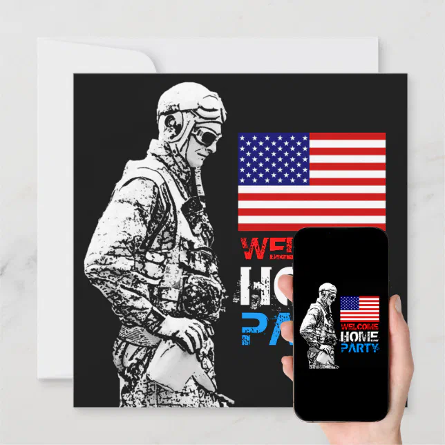 Welcome Home Soldier Party 2 Invitation | Zazzle