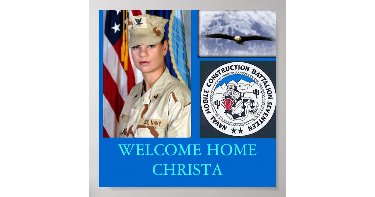 WELCOME HOME SOLDIER POSTER | Zazzle