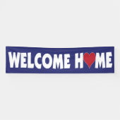Welcome Home with Heart Banner | Zazzle