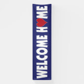 Welcome Home with Heart Banner | Zazzle