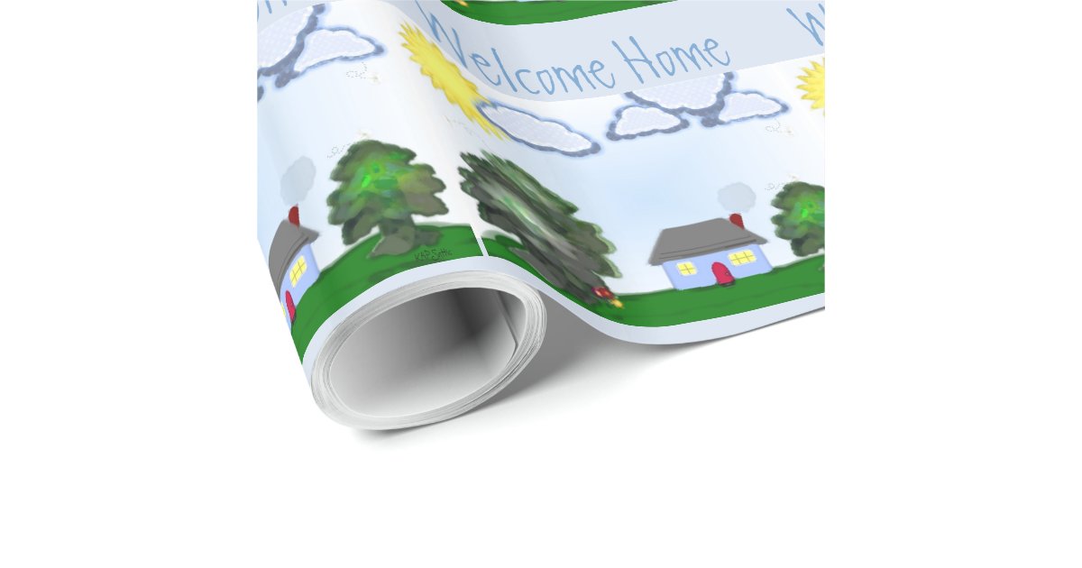 Welcome Home Wrapping Paper | Zazzle