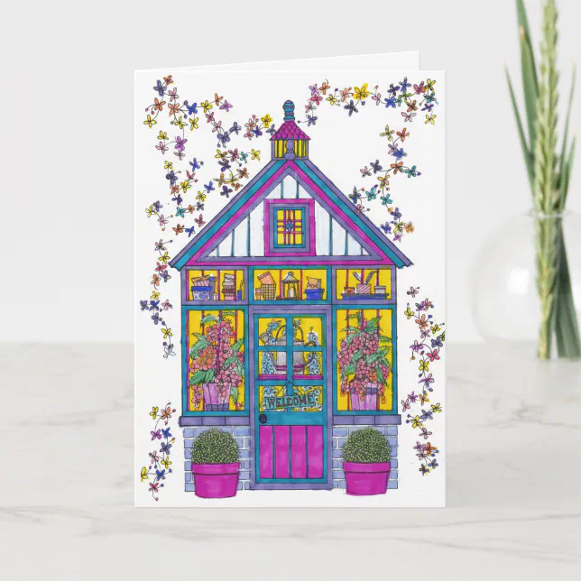 Welcome House Greeting Card | Zazzle