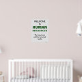 Welcome Human Resources Humorous HR Office Sign | Zazzle