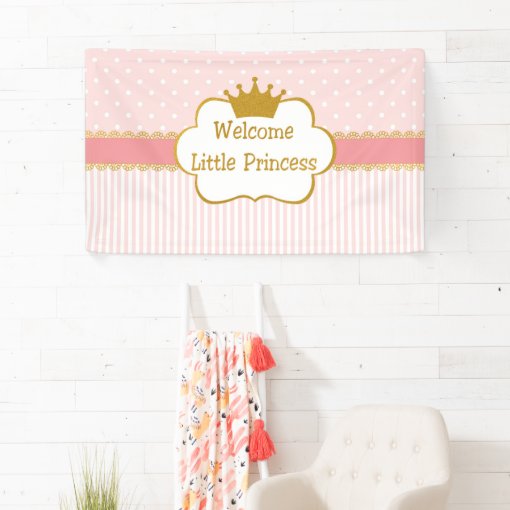 Welcome Little Princess- Baby girl Banner | Zazzle