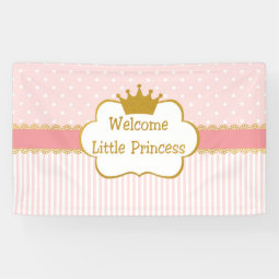 Welcome Little Princess- Baby girl Banner | Zazzle