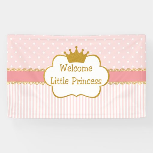 Welcome Little Princess- Baby girl Banner | Zazzle