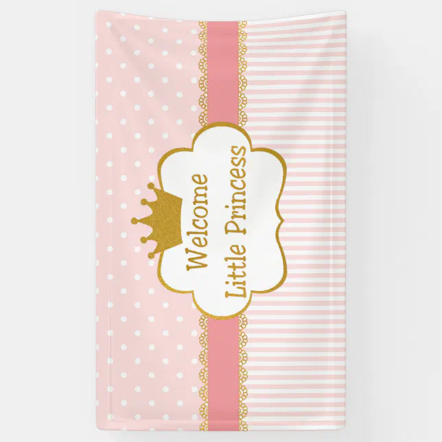 Welcome Little Princess- Baby girl Banner | Zazzle