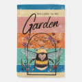 Welcome Love Rainbow Garden Flag | Zazzle