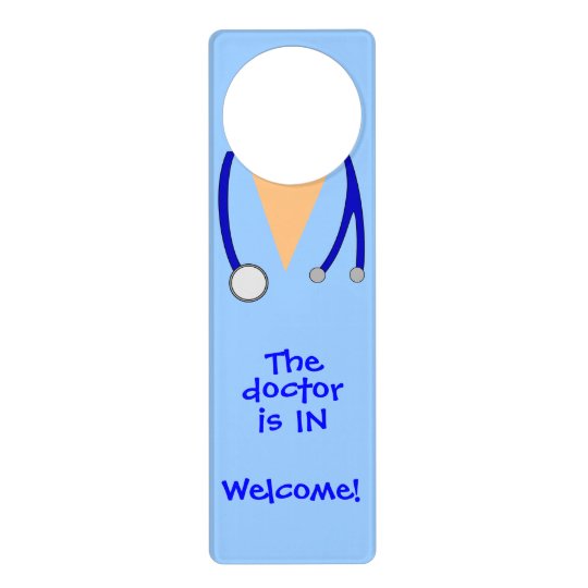 Welcome Medical Doctor's Office Hanging Door Sign | Zazzle.com