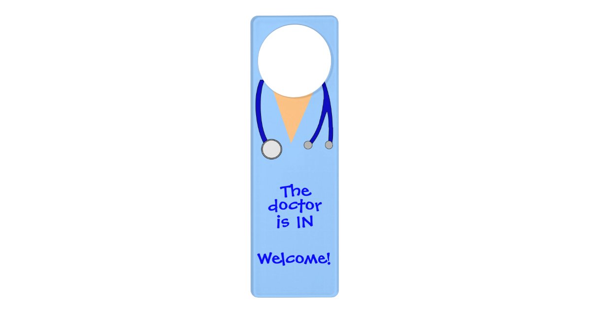 Welcome Medical Doctor's Office Hanging Door Sign | Zazzle