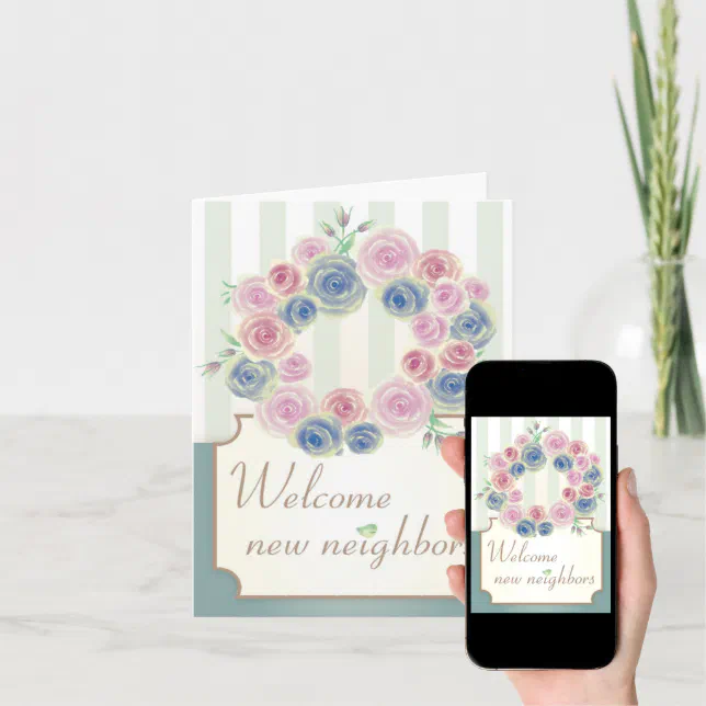 Welcome New Neighbors Note Card | Zazzle