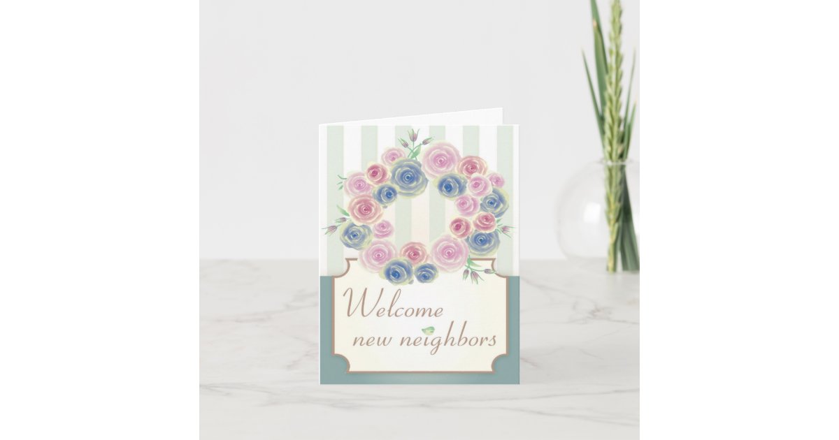 Welcome New Neighbors Note Card | Zazzle