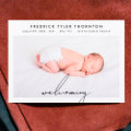 welcome newborn photo collage baby birth announcement | Zazzle