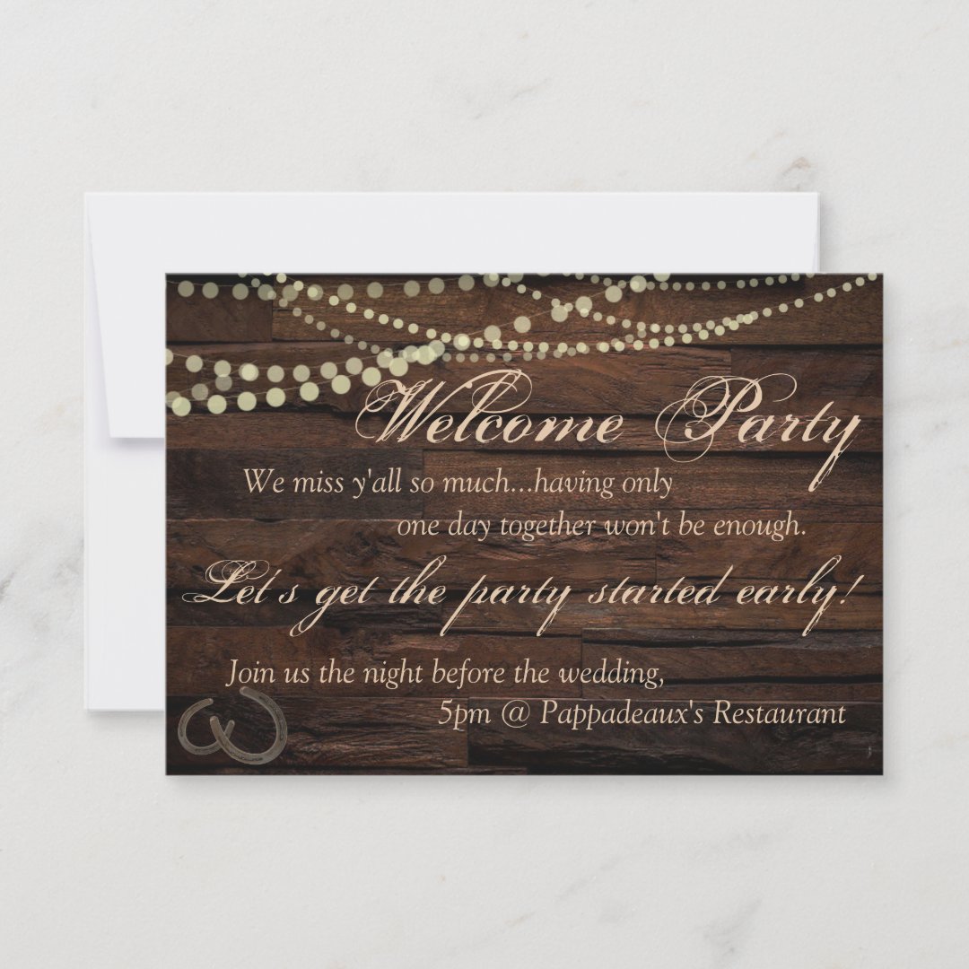 Welcome Party Invitation | Zazzle