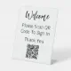 Welcome Please Scan QR Code To Sign In Template | Zazzle
