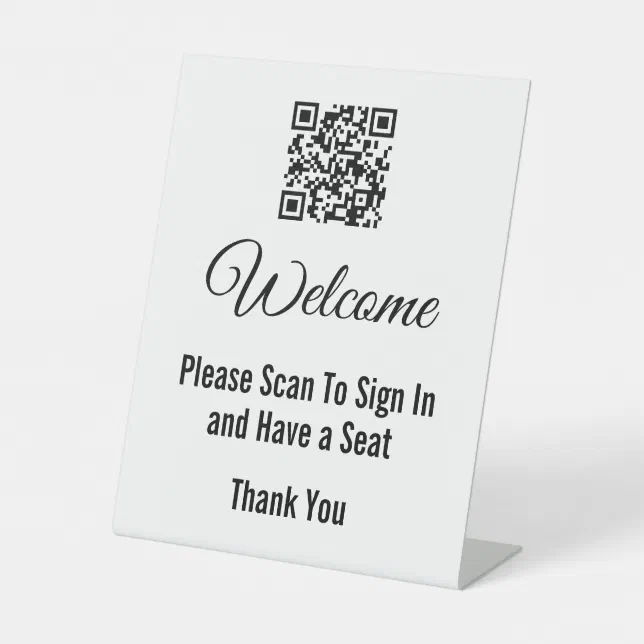 Welcome Please Scan To Sign In QR Code | Zazzle