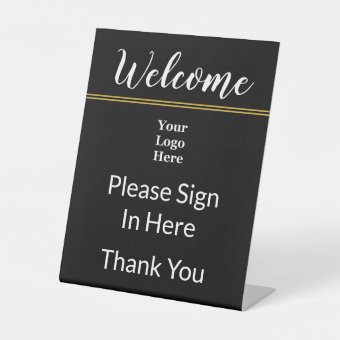 Welcome Please Sign In Here and Your Logo Here | Zazzle